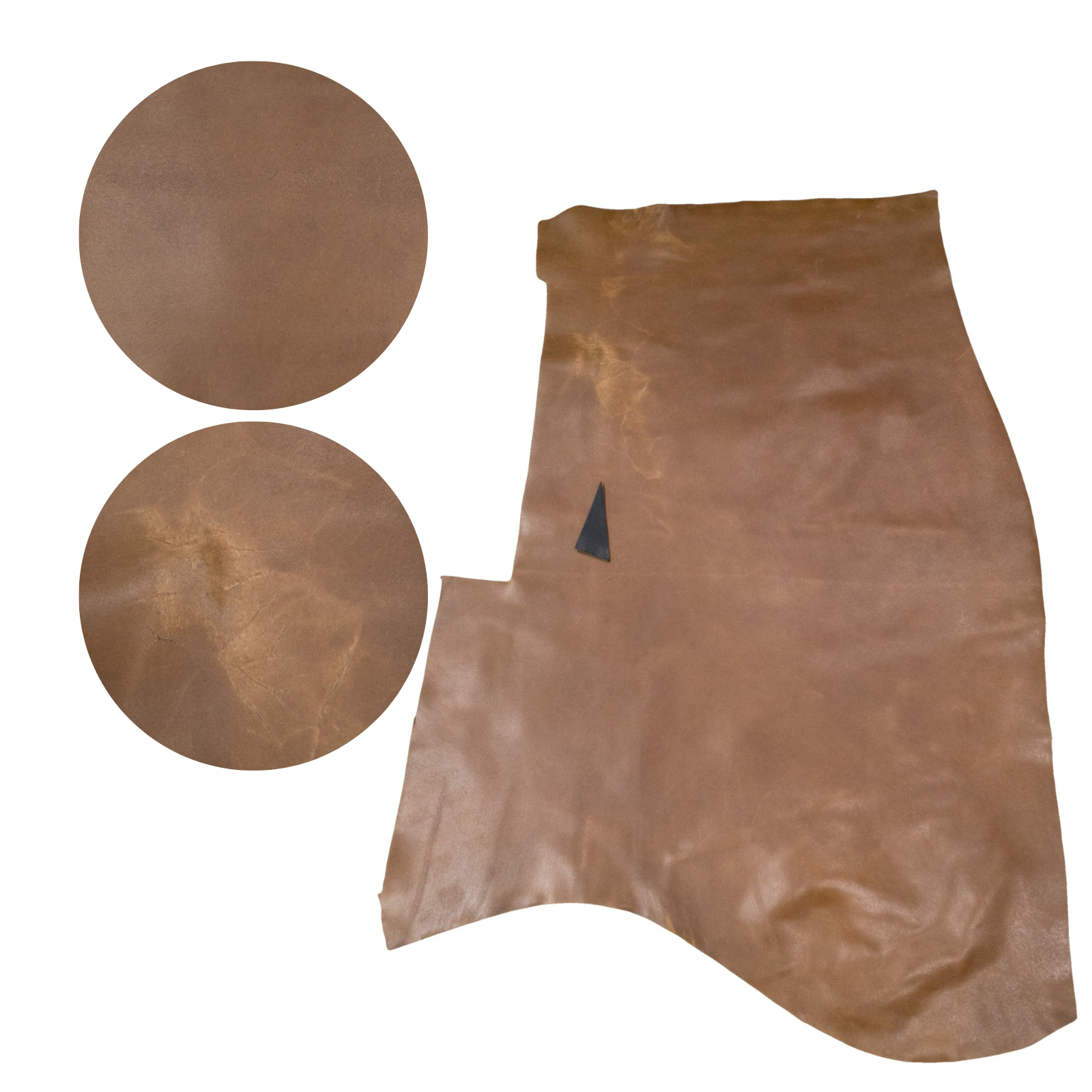 Close Out Cowhide Project Pieces, Browns 1-2 oz, 5-20 Sq Ft, Chrome Ta ...