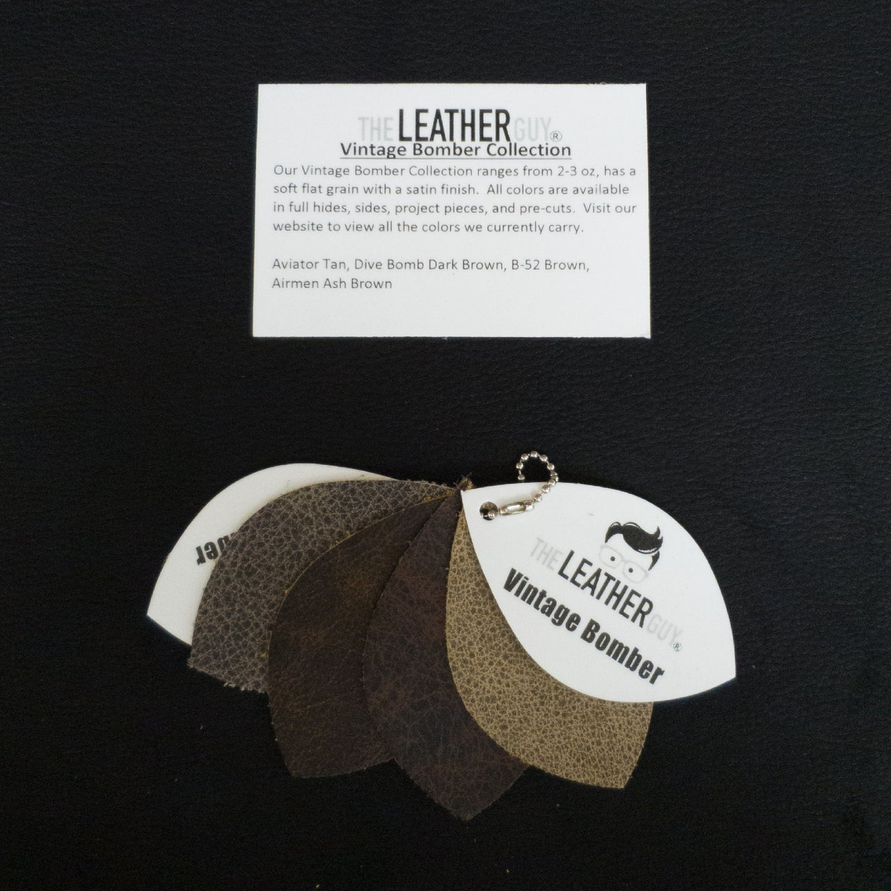 The Leather Guy Essential Leathers Sample Rings | The Leather Guy