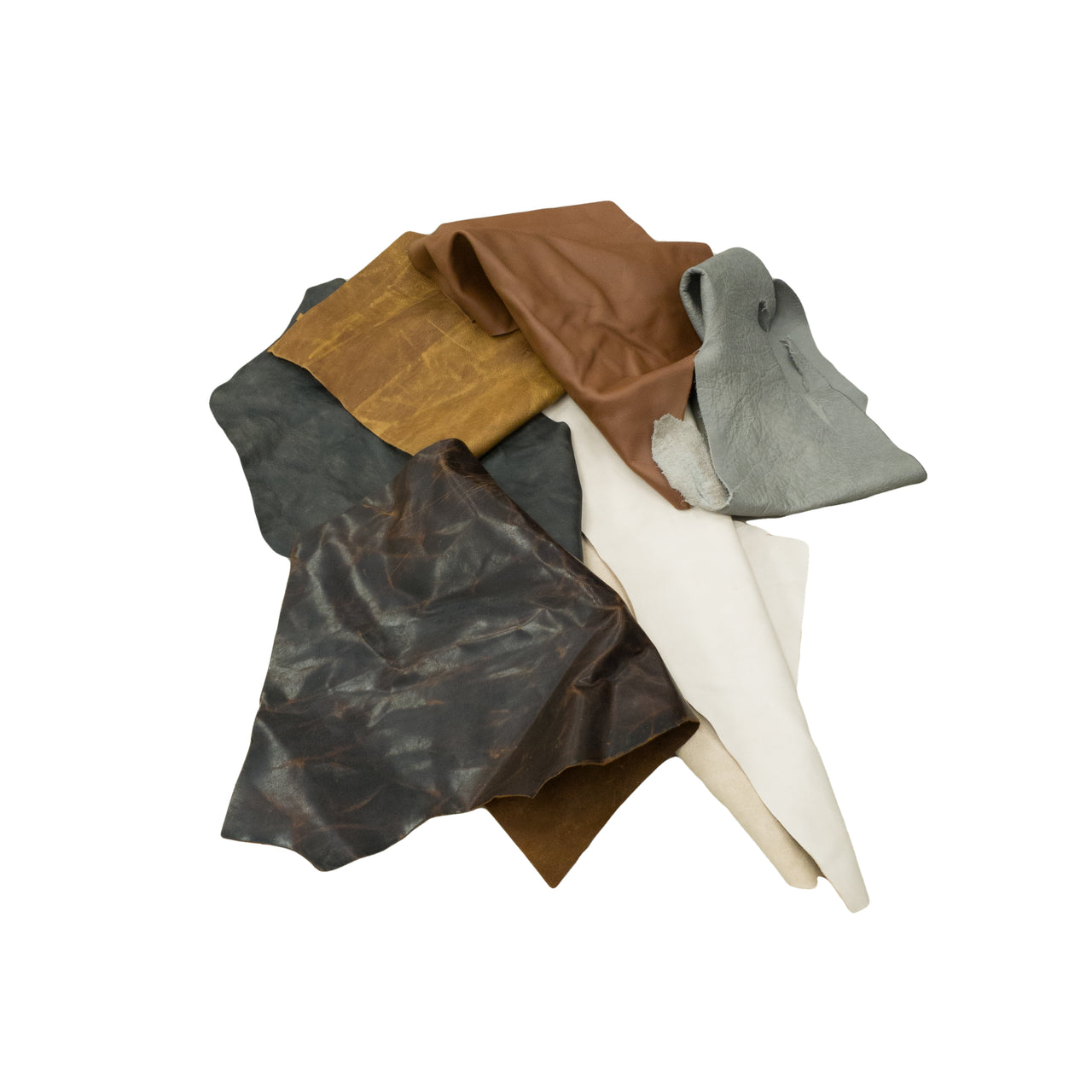 Upholstery Scrap Remnant Bags - 3-4 oz Color Mix | The Leather Guy