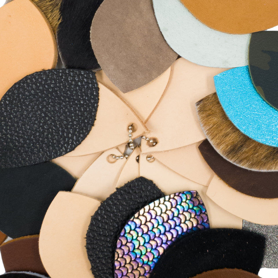 Leather Reference Sample Ring Beginner Information | The Leather Guy