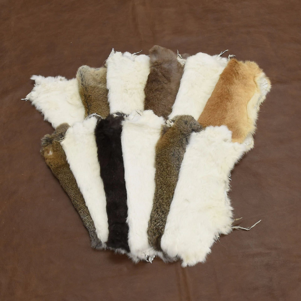 Rabbit Fur Pelts - Mixed Packs & Singles | The Leather Guy