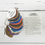 Leather Reference Sample Ring Beginner Information | The Leather Guy