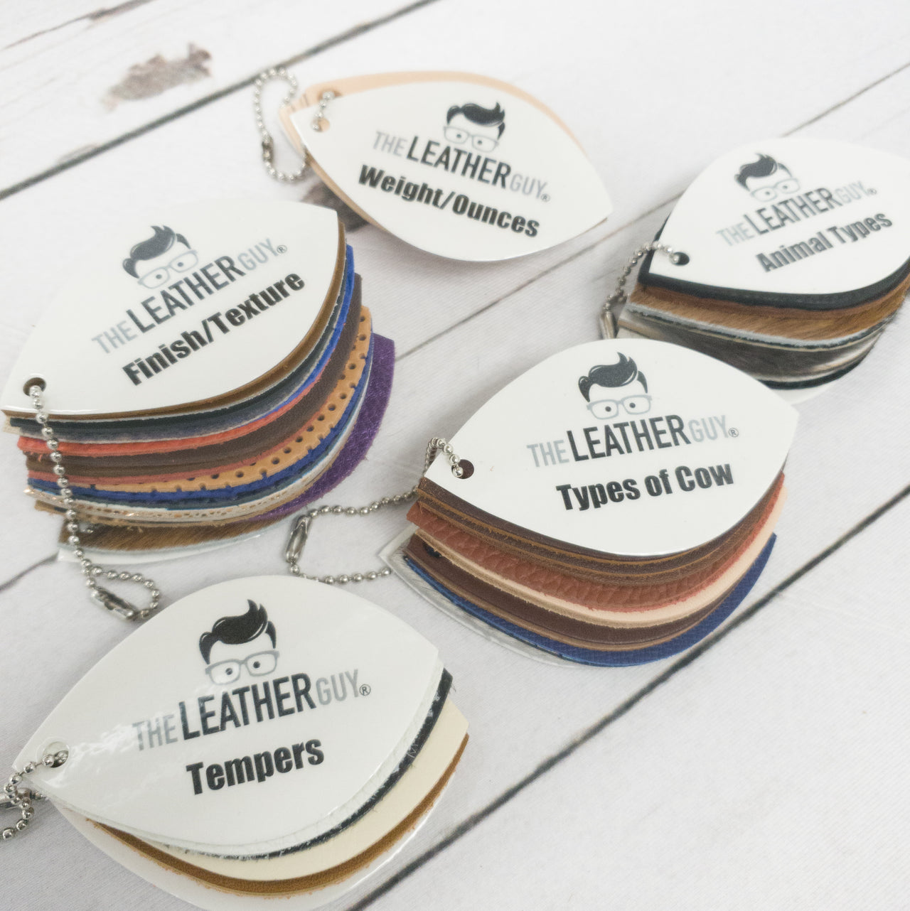 Leather Reference Sample Ring Beginner Information | The Leather Guy