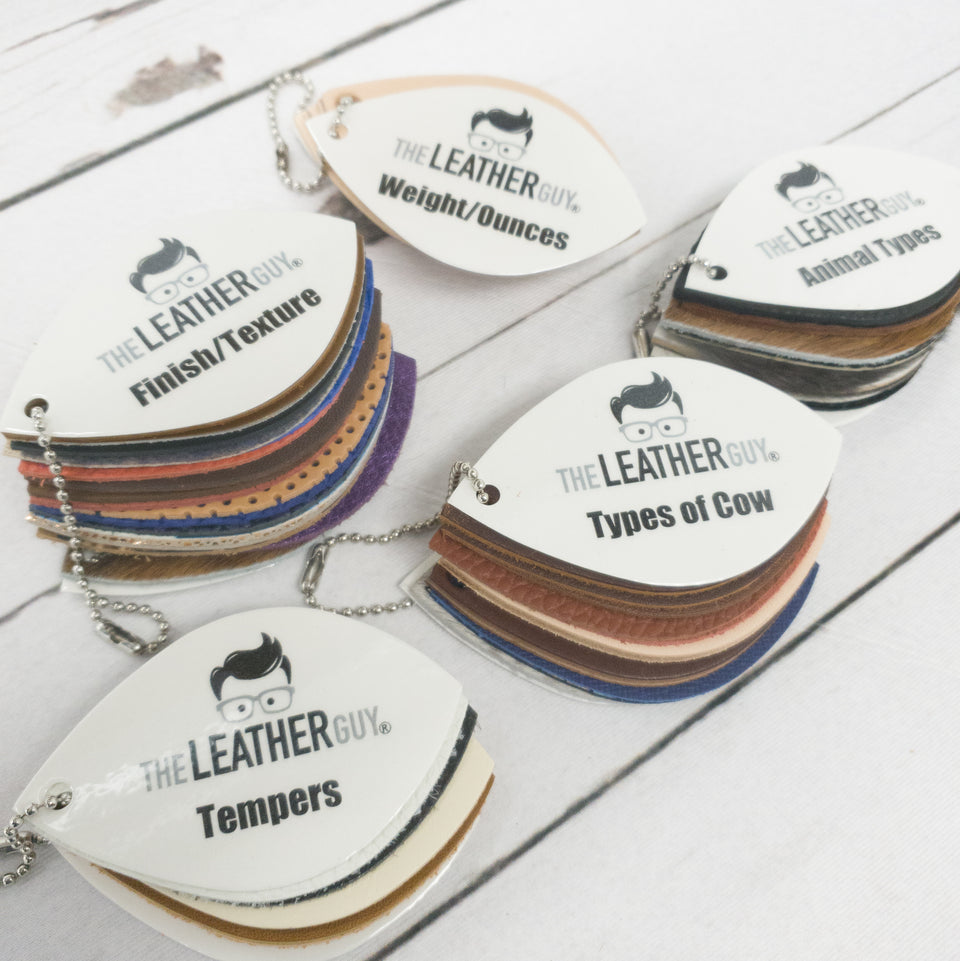 Leather Reference Sample Ring Beginner Information | The Leather Guy