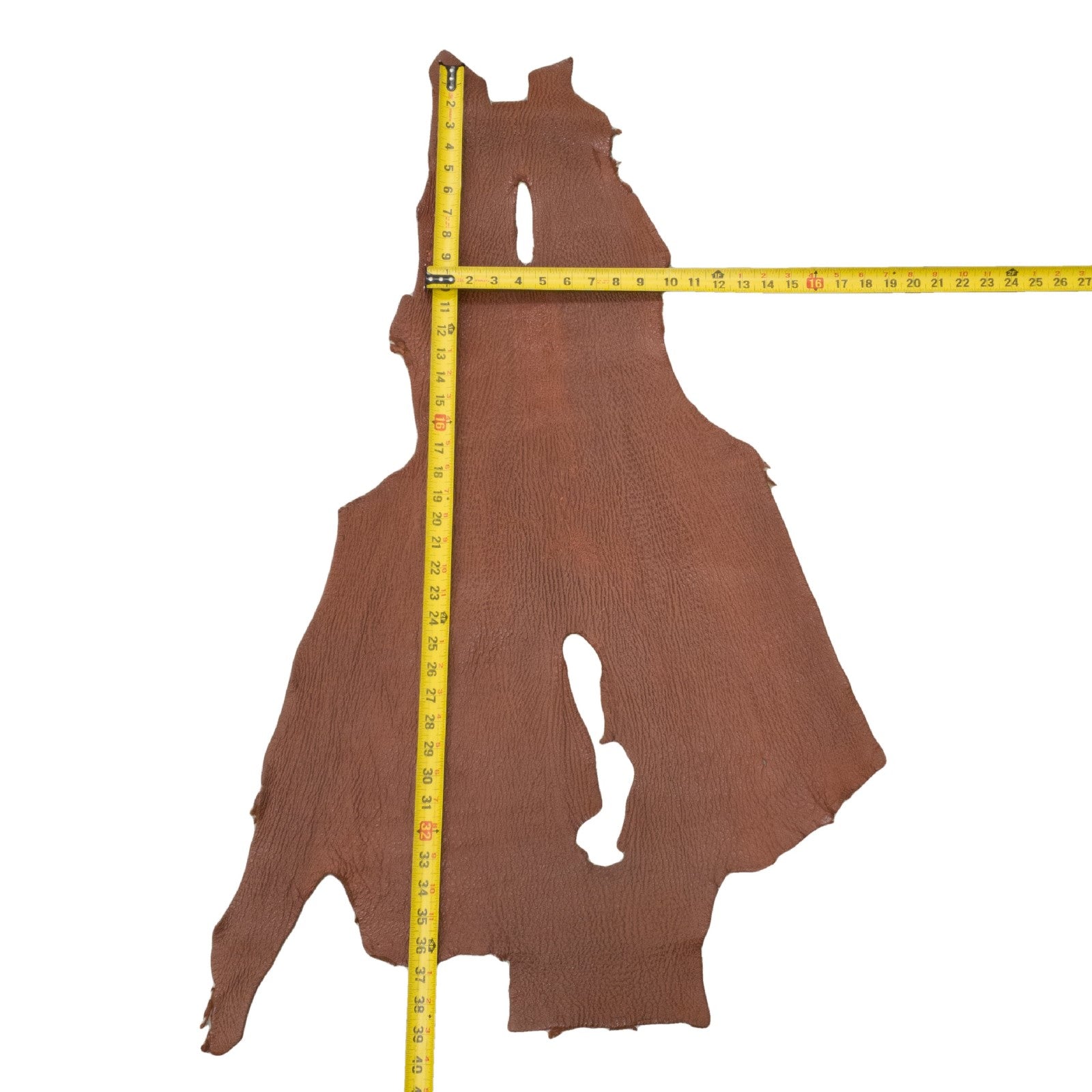 Auburn Brown, 4-5 oz, 5 Sq Ft, Genuine Shark | Hide 8 | The Leather Guy
