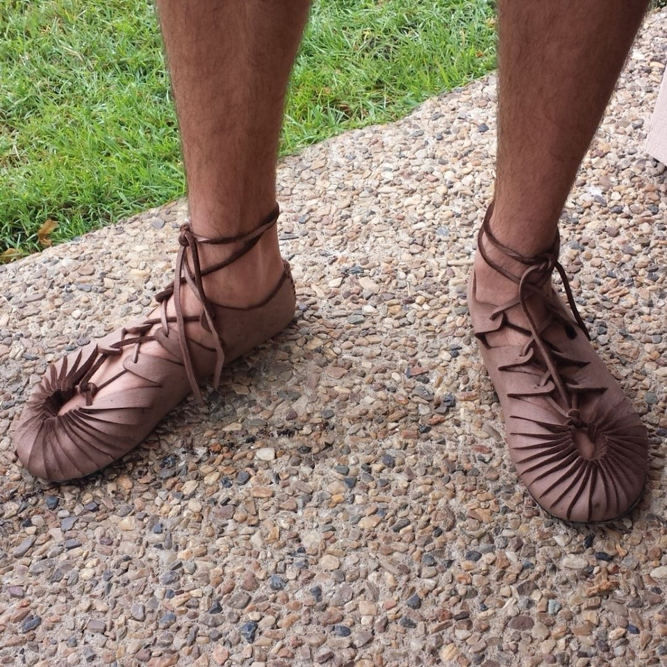 Digital Pattern DIY Sun Sandals - Earthing Moccasins | The Leather Guy