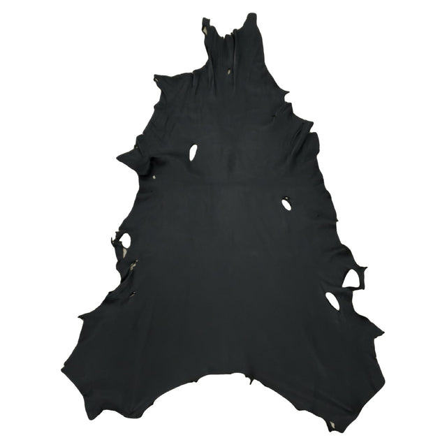 Black Buckskin Leather Deer Hides | The Leather Guy