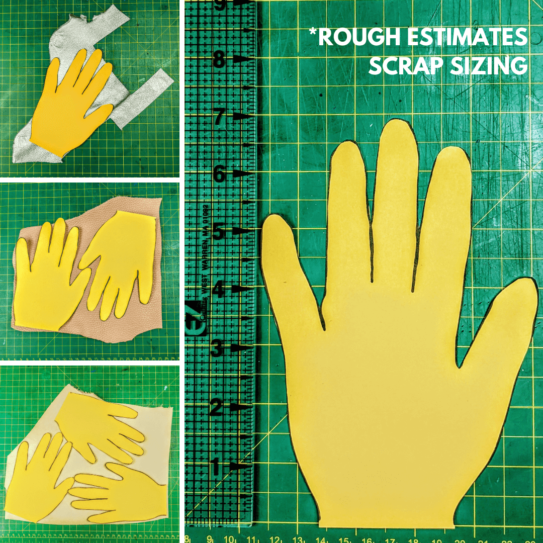 Upholstery Scrap Remnant Bags - 3-4 oz Color Mix | The Leather Guy